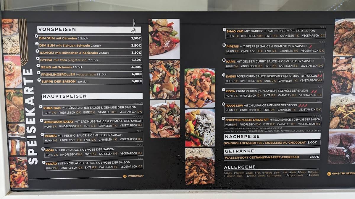 Speisekarte von Wok me Up restaurant, Perl