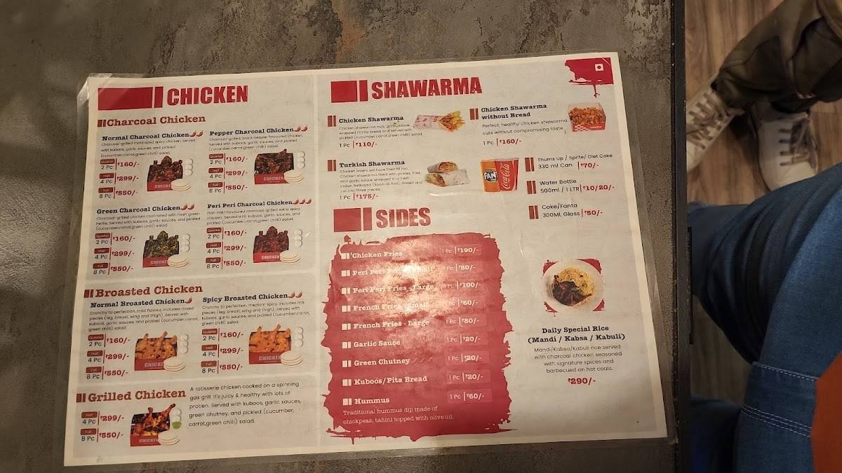 Menu at Yalla Chicken, Ahmedabad
