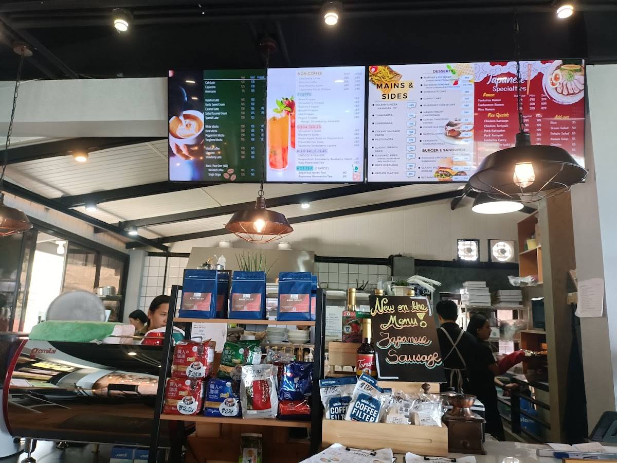 Menu at Yangbrew Cafe, La Trinidad