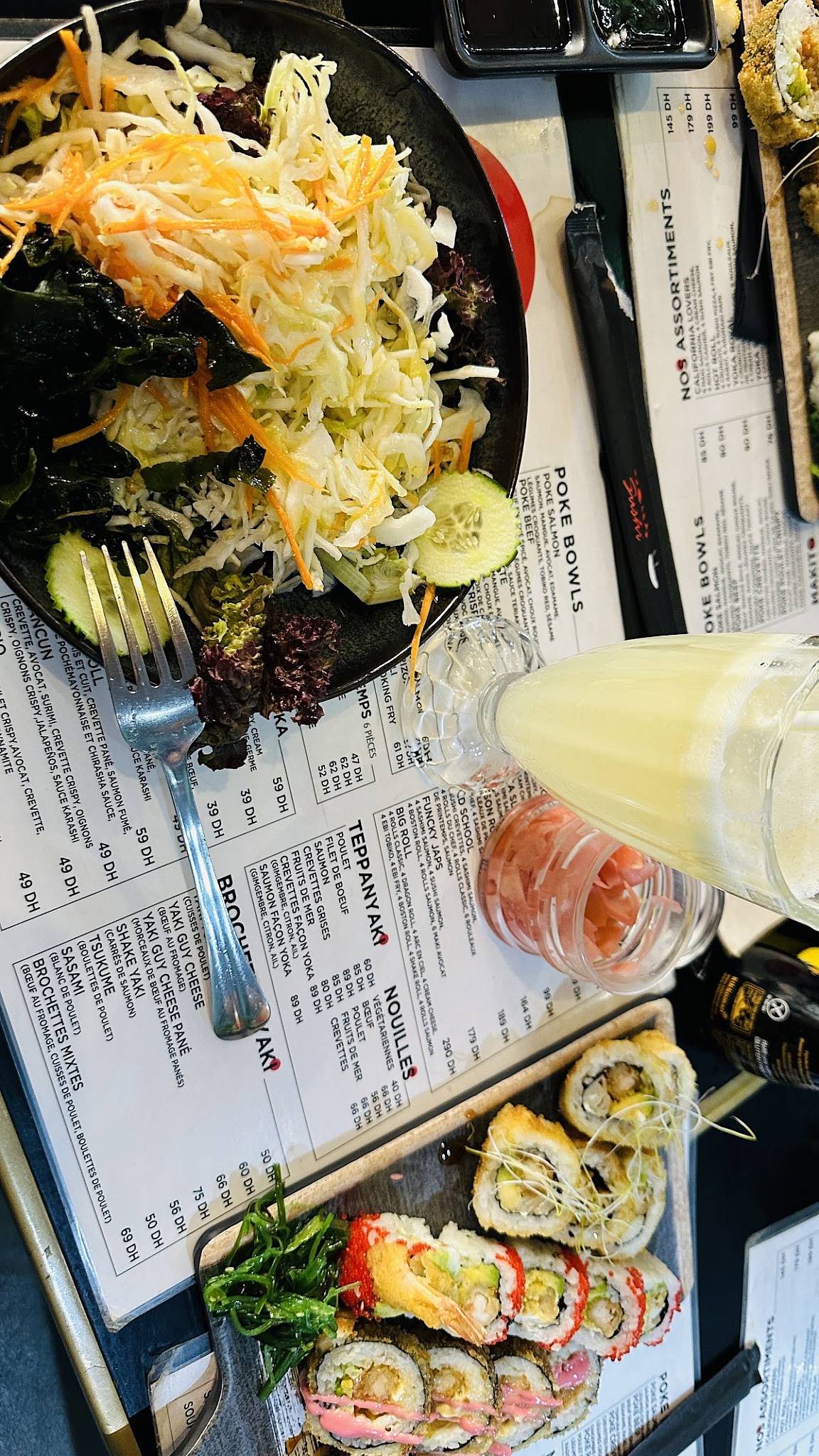 Menu au Yoka Sushi - Témara restaurant, Temara