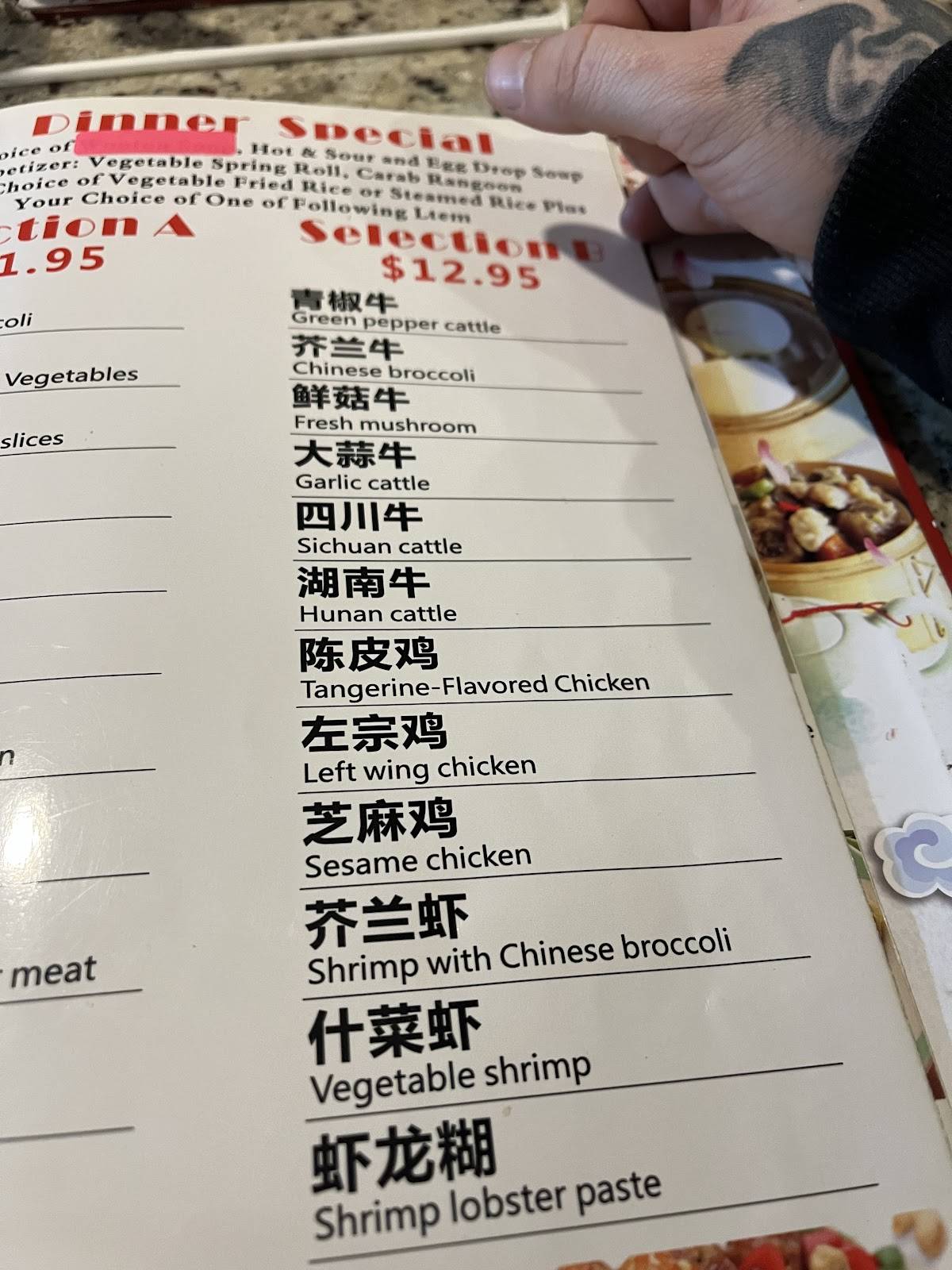 Menu at Yummy House restaurant, Sioux Falls