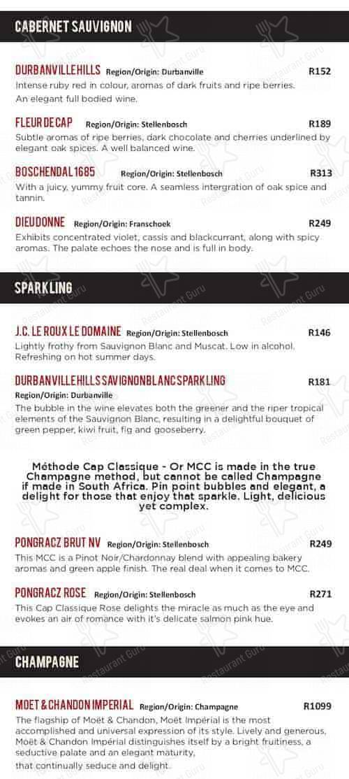 Menu at Butcher Boys uMhlanga BBQ, Durban, Shop 1