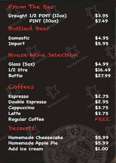 Menu at Corned Beef House restaurant, Vaughan, 120 Whitmore Rd #19