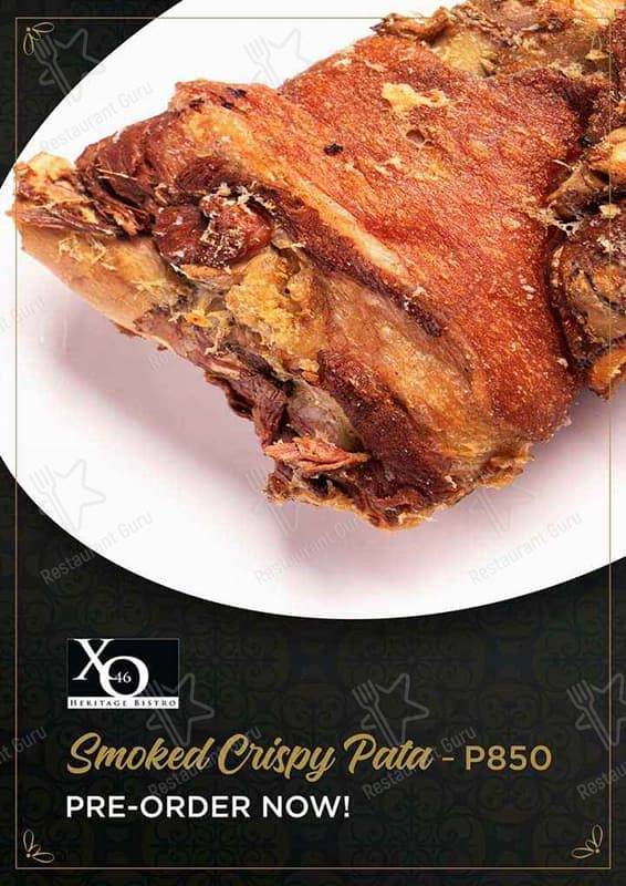 Menu at XO 46 Heritage Bistro - S' Maison restaurant, Pasay, GXJJ+W3X