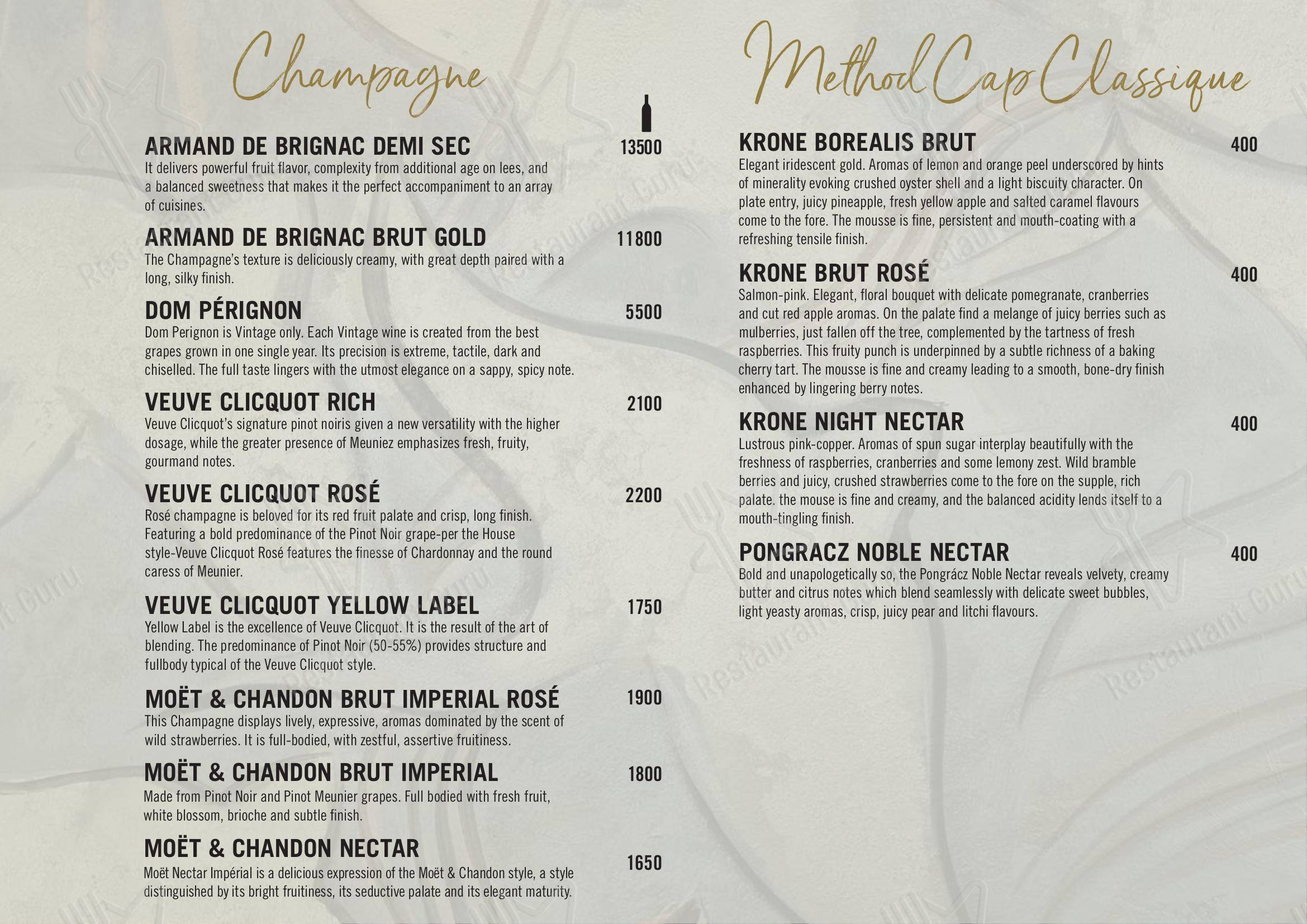 Menu at Summit Grill and Sky Bar Menlyn, Pretoria