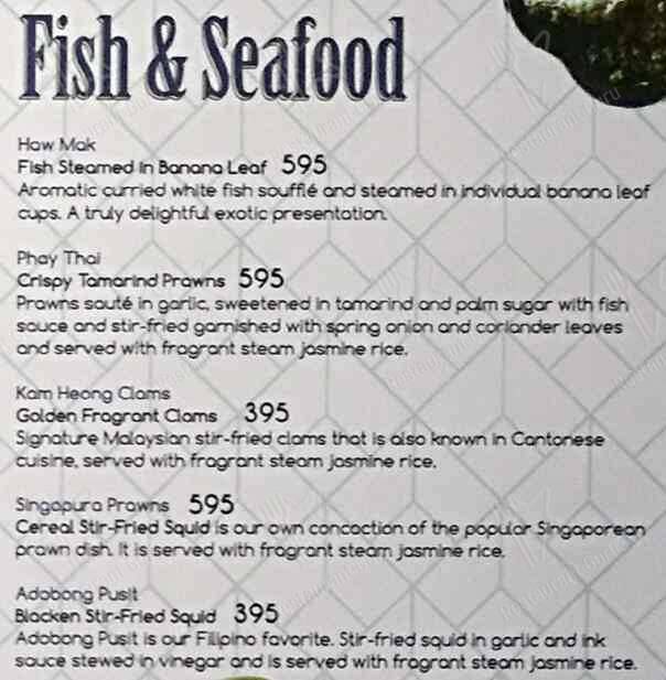 Menu at Dumbo Smoke restaurant, Santa Rosa, Vista Mall
