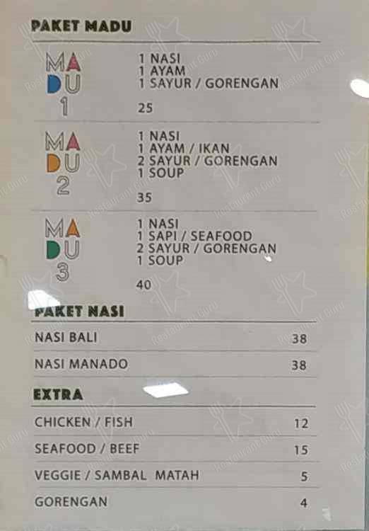 Menu at Lima Dua Kitchen & Coffee cafe, Jakarta