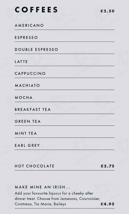 Menu at THE HEATON pub & bar, Stockport, 474 Didsbury Rd