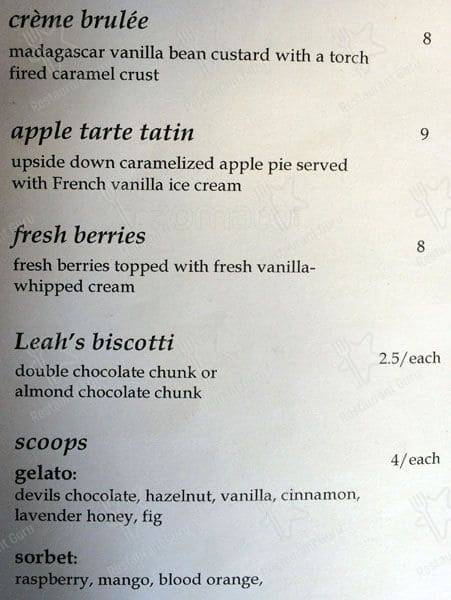 Menu at The Rushton pub & bar, Toronto