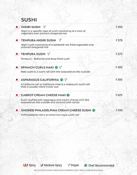 Menu at The Flaming Bowl, Kolkata