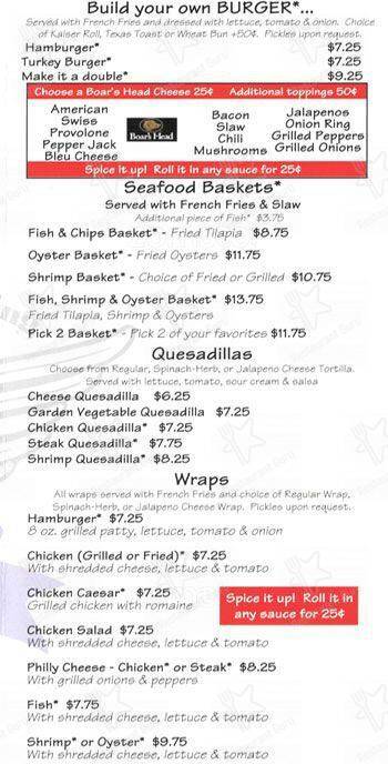 Menu at Wing King Cafe Charlotte NC, Charlotte, Carowinds Blvd