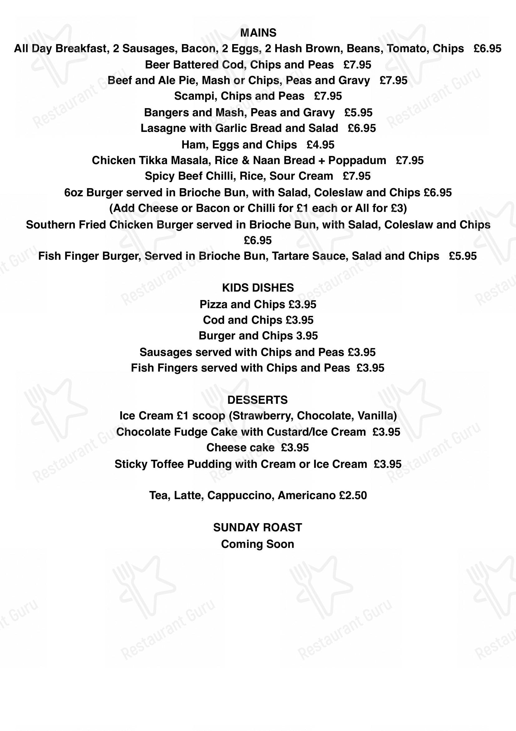 Menu at Compass Rose Chinese Restaurant and Bar, Portsmouth, Anchorage Rd