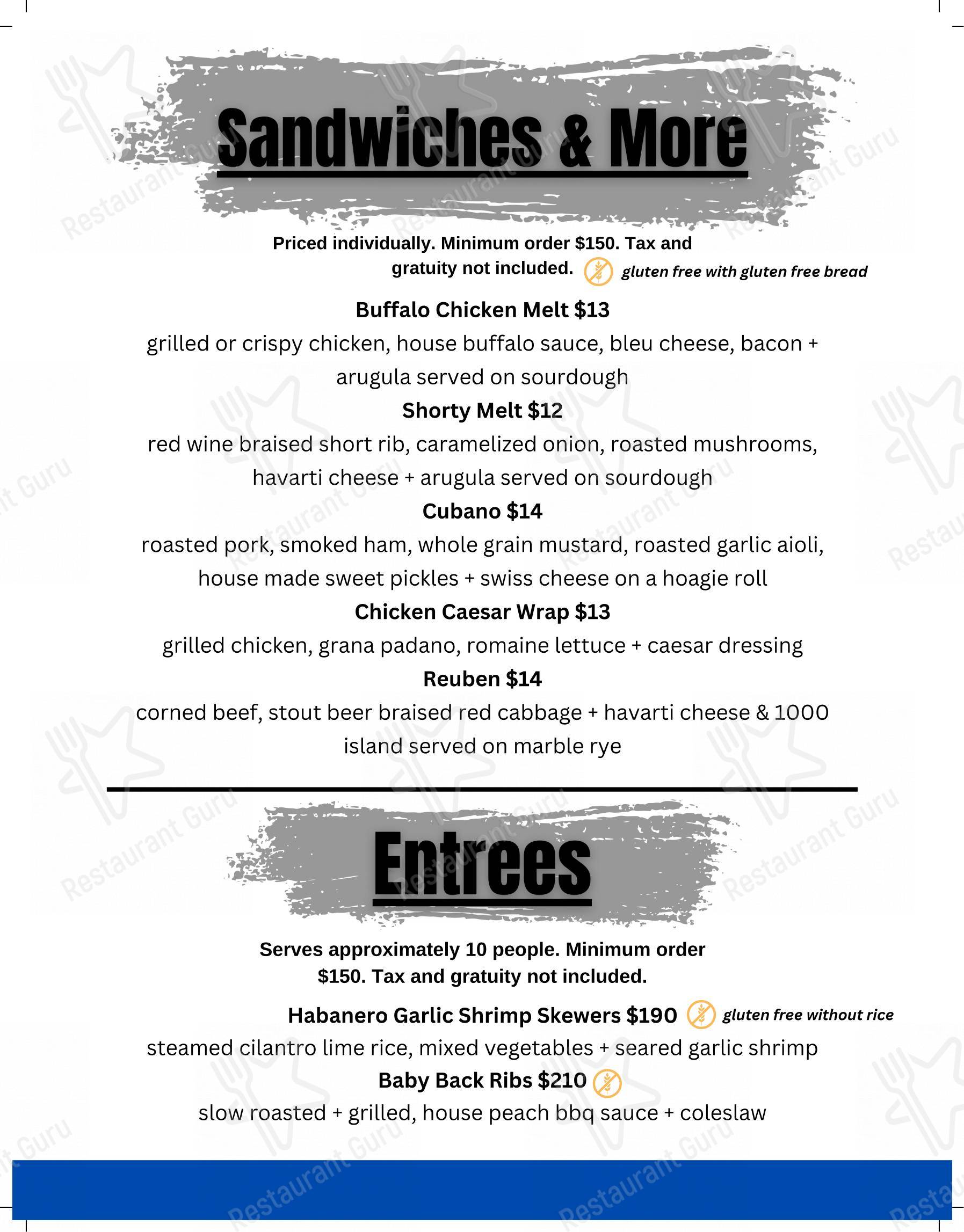 Menu at 712 Eat + Drink pub & bar, Council Bluffs, Madison Ave #700