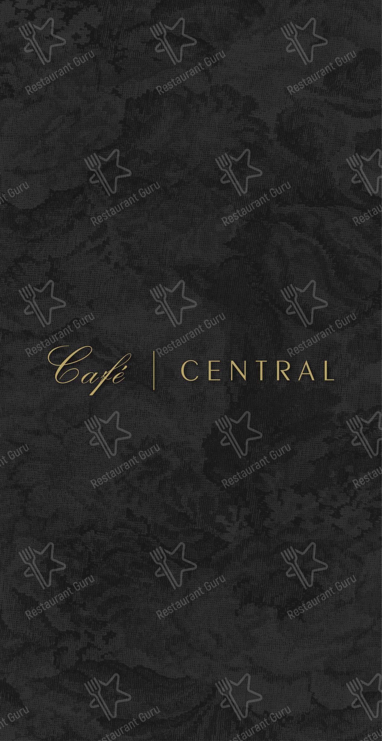 Speisekarte von Café Central cafe, Linz