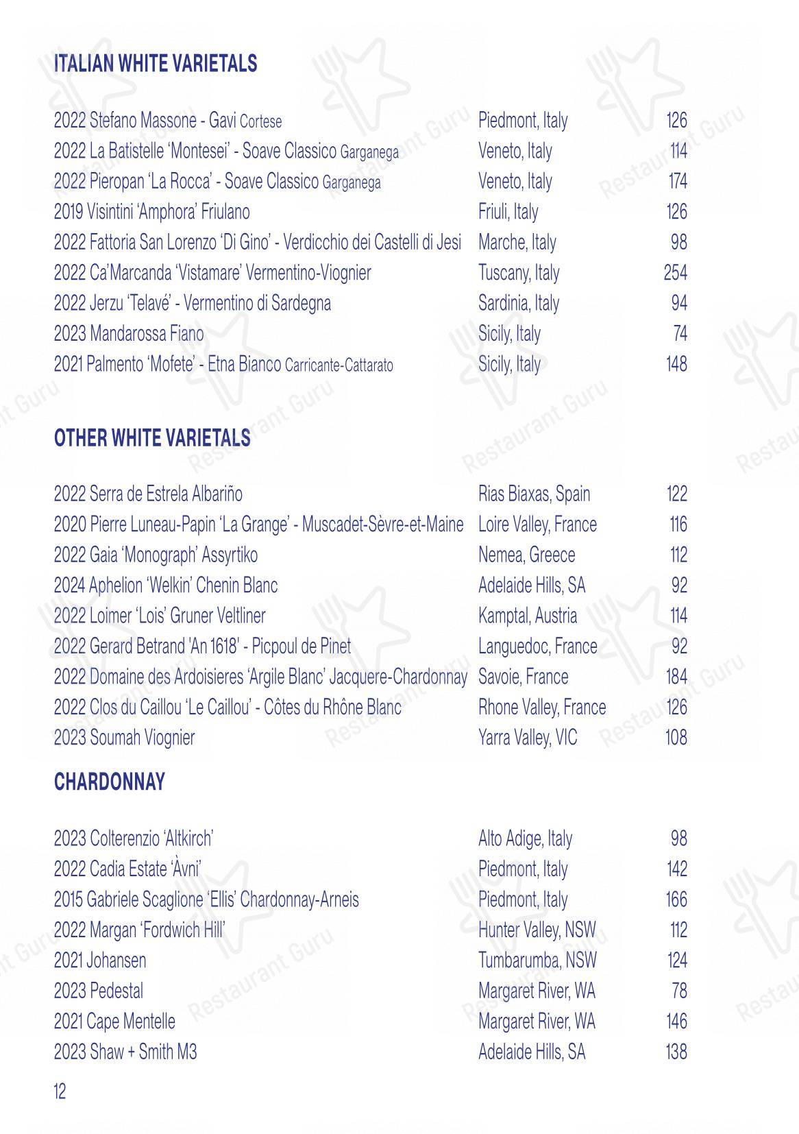 Menu at Summer Salt Restaurant, Cronulla, 66 Mitchell Rd