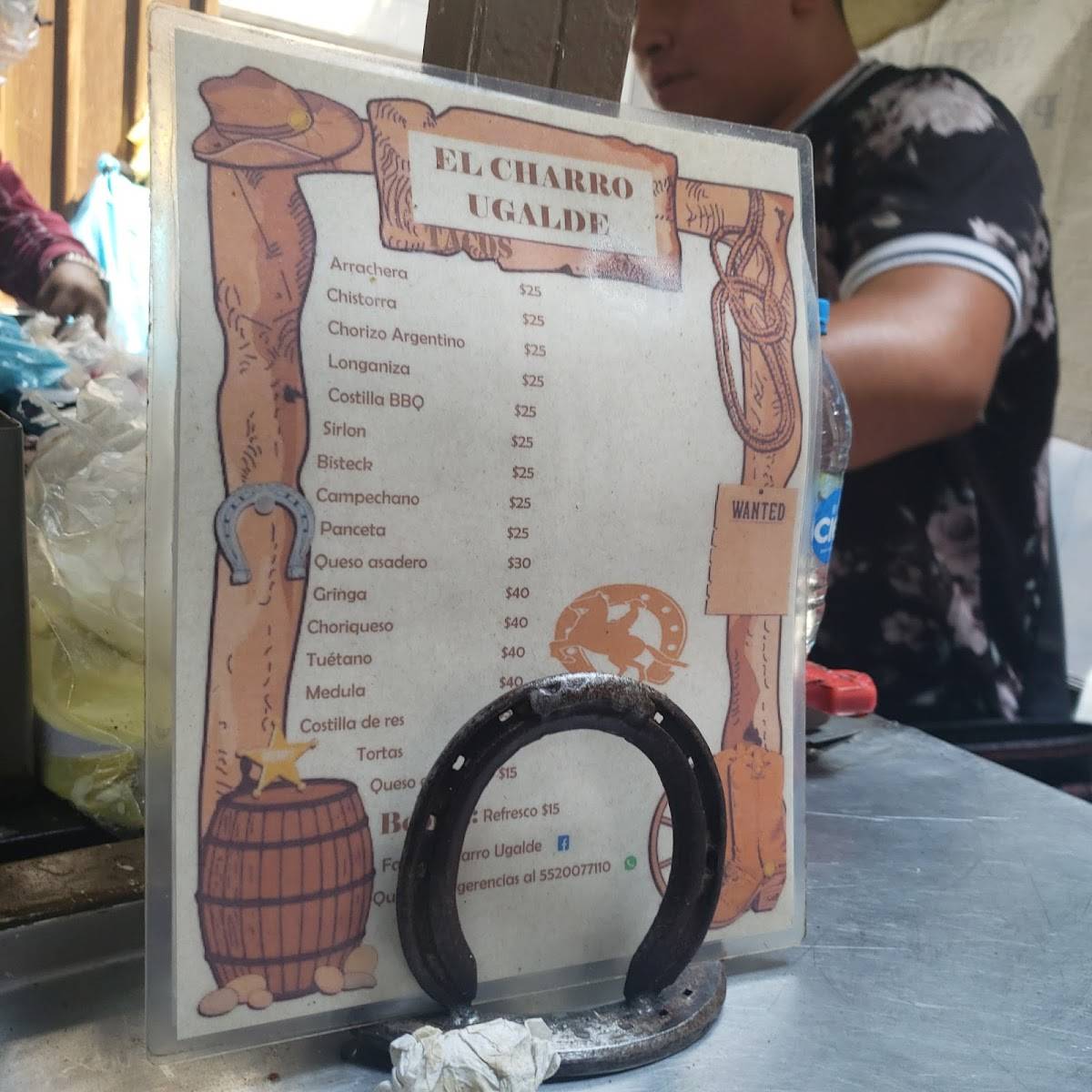 Carta del restaurante Taqueria "El Charro Ugalde", Ciudad del México ...
