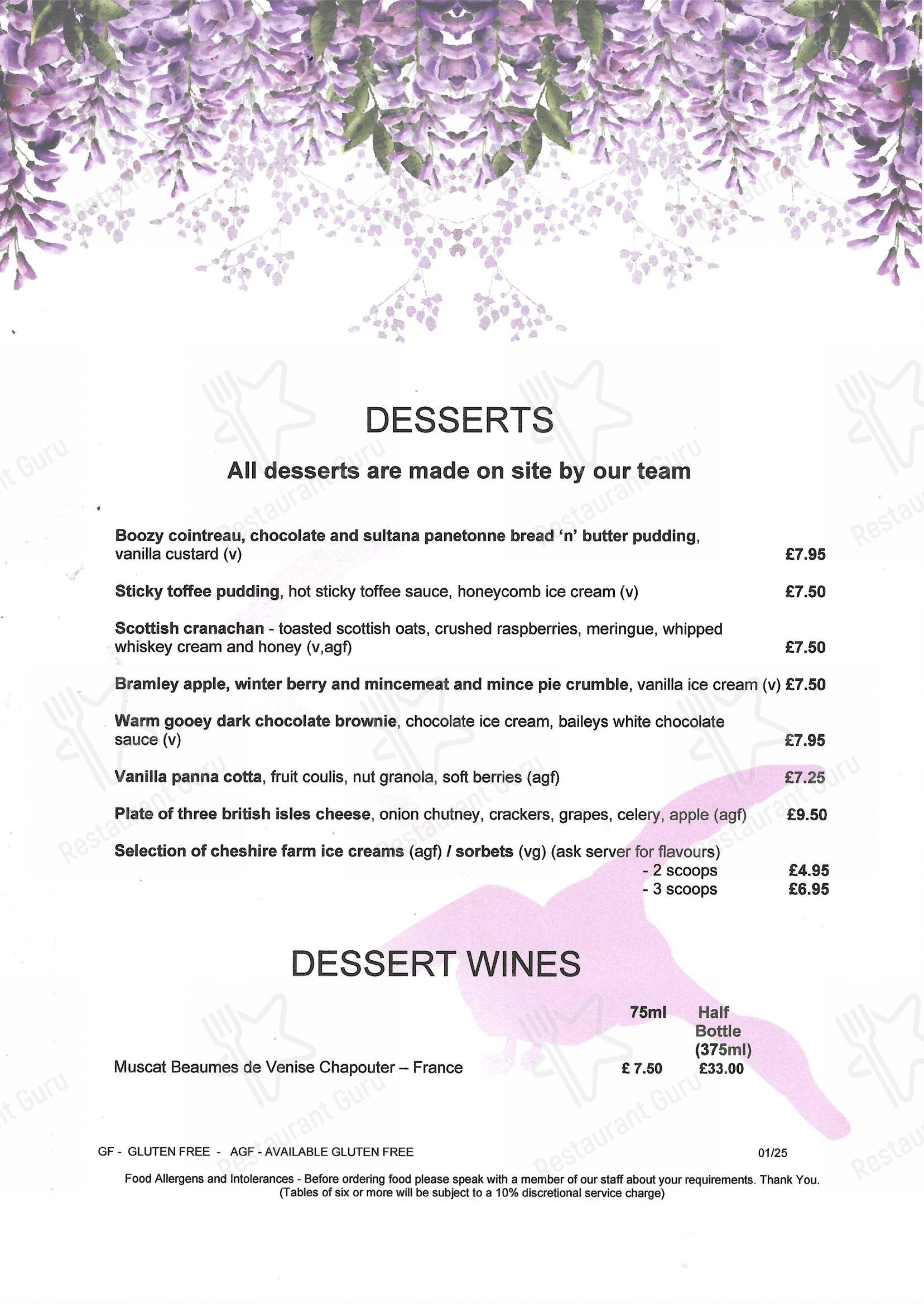 Menu at The Church Inn pub & bar, Cheadle, 90 Ravenoak Rd