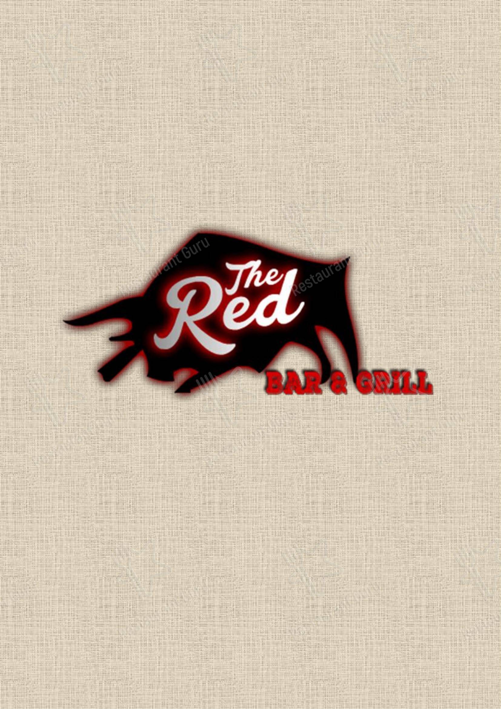 Menu at The Red Bar & Grill, Mansfield