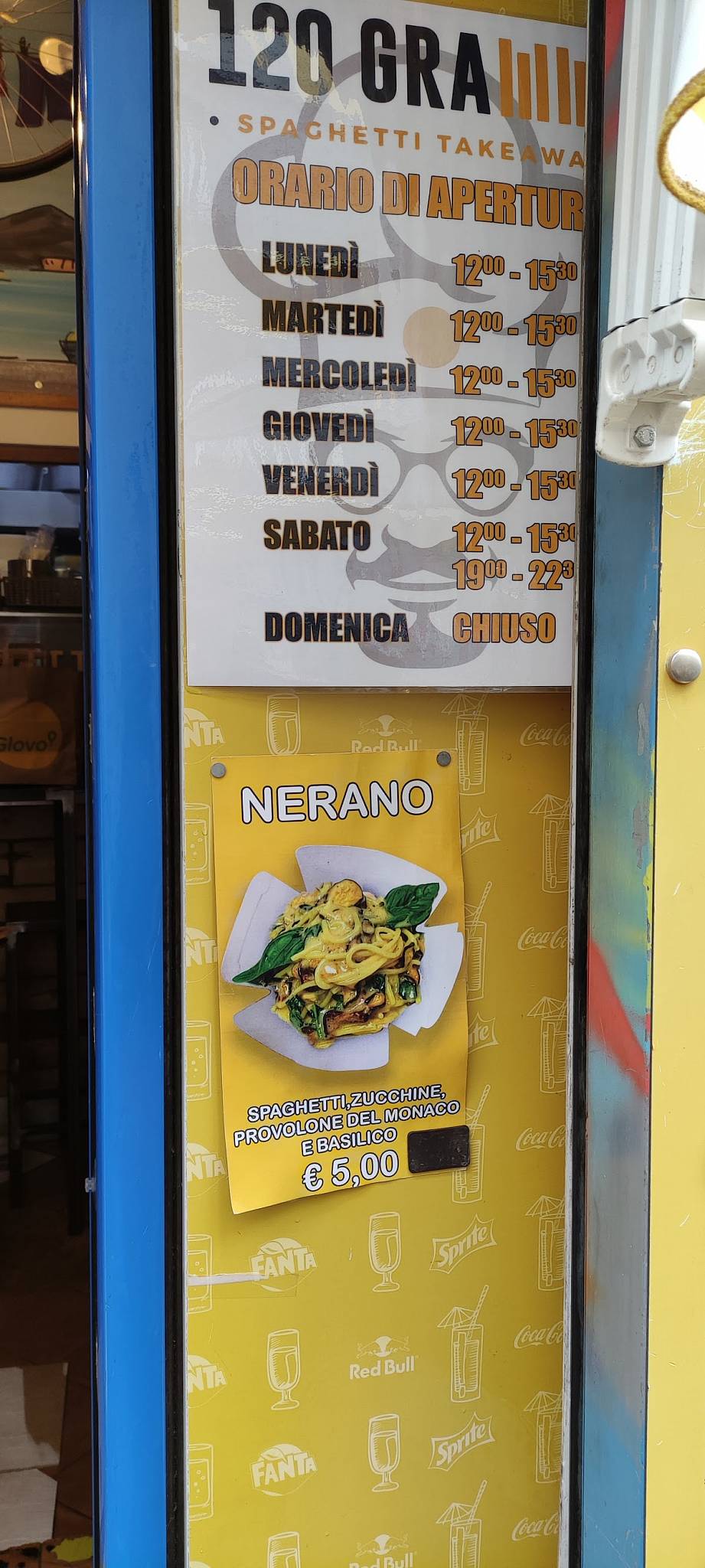 Menu da 120 Grammi Spaghetti Takeaway ristorante, Napoli