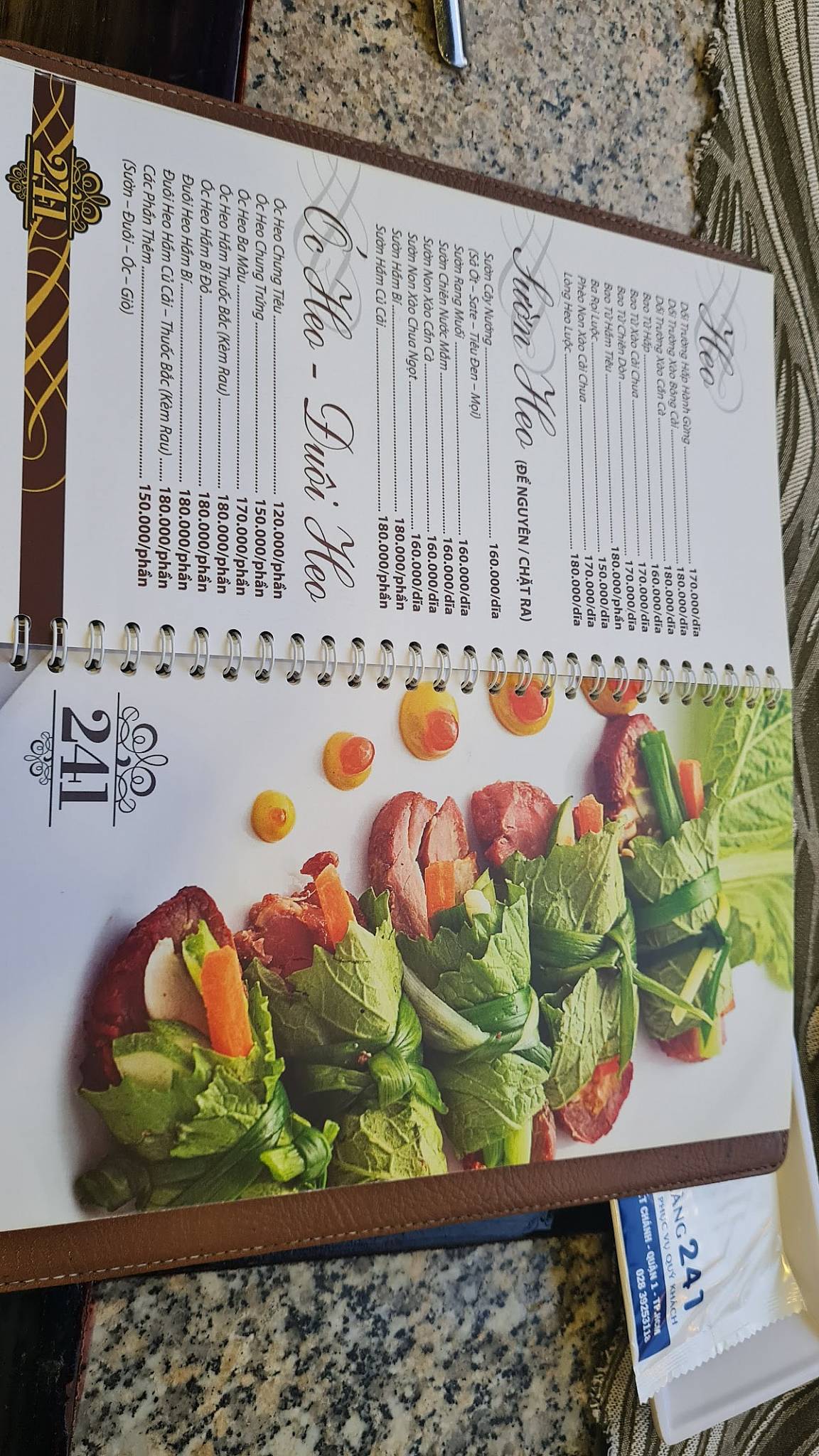 Menu at 241 Restaurant, Ho Chi Minh City, 45 Đ. Phạm Viết Chánh