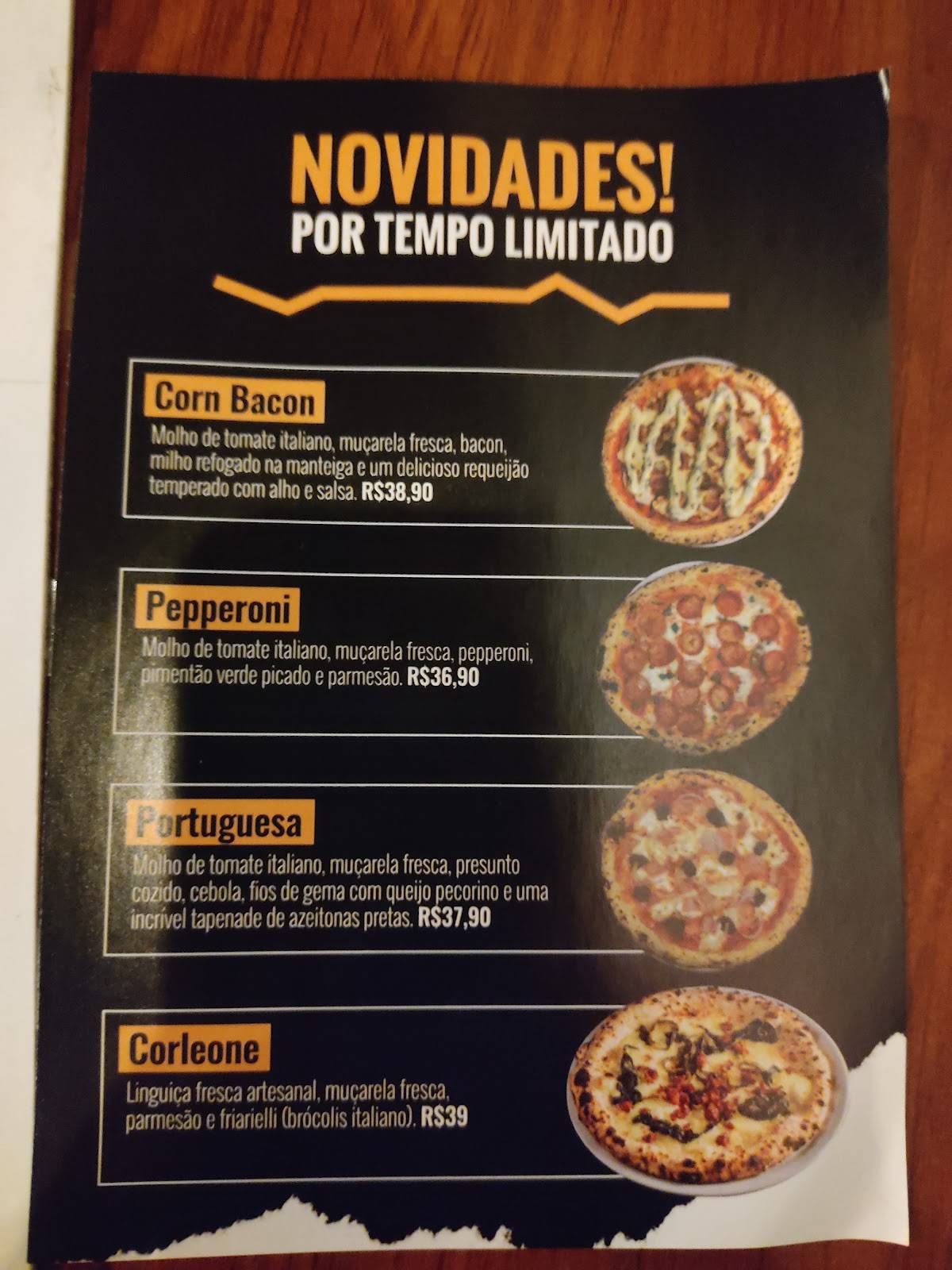 Menu em 430 Gradi Pizza Napoletana restaurante, Guarulhos, R. Maurício ...