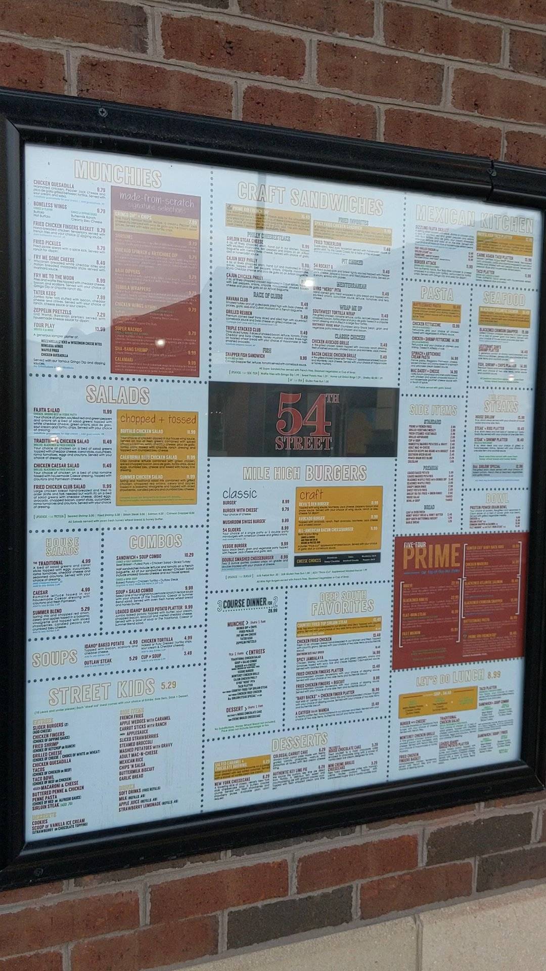 Menu at 54th Street Restaurant & Drafthouse- Zona Rosa, Kansas City, NW ...
