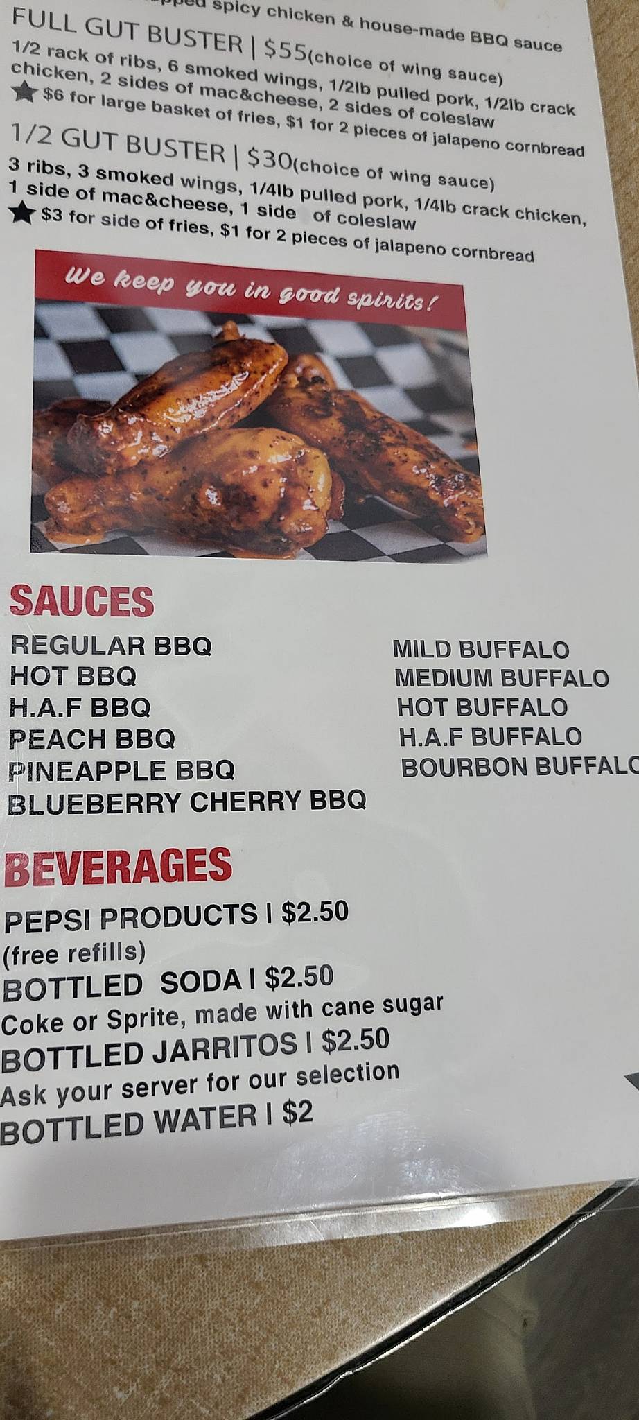 Menu at Acme By Full Circle BBQ, Fort Wayne
