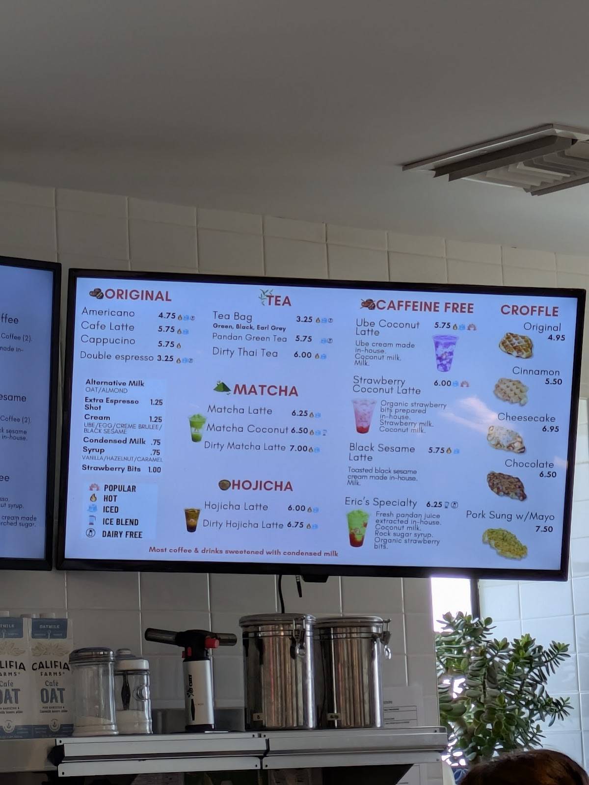 Menu at AK Fresh Roast pub & bar, San Gabriel