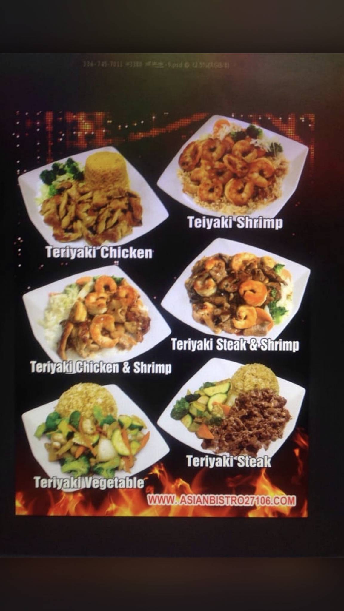 Menu at ASIAN BISTRO restaurant, Winston-Salem, North Point Blvd #200