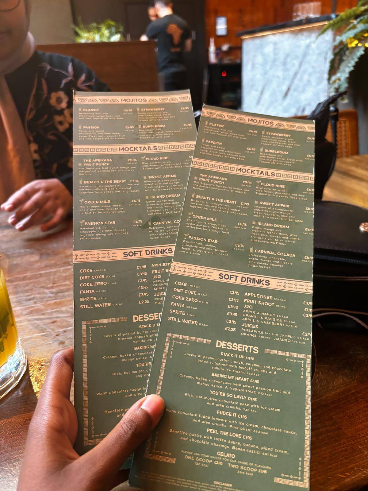 Menu at Afrikana Restaurant Mile End, London