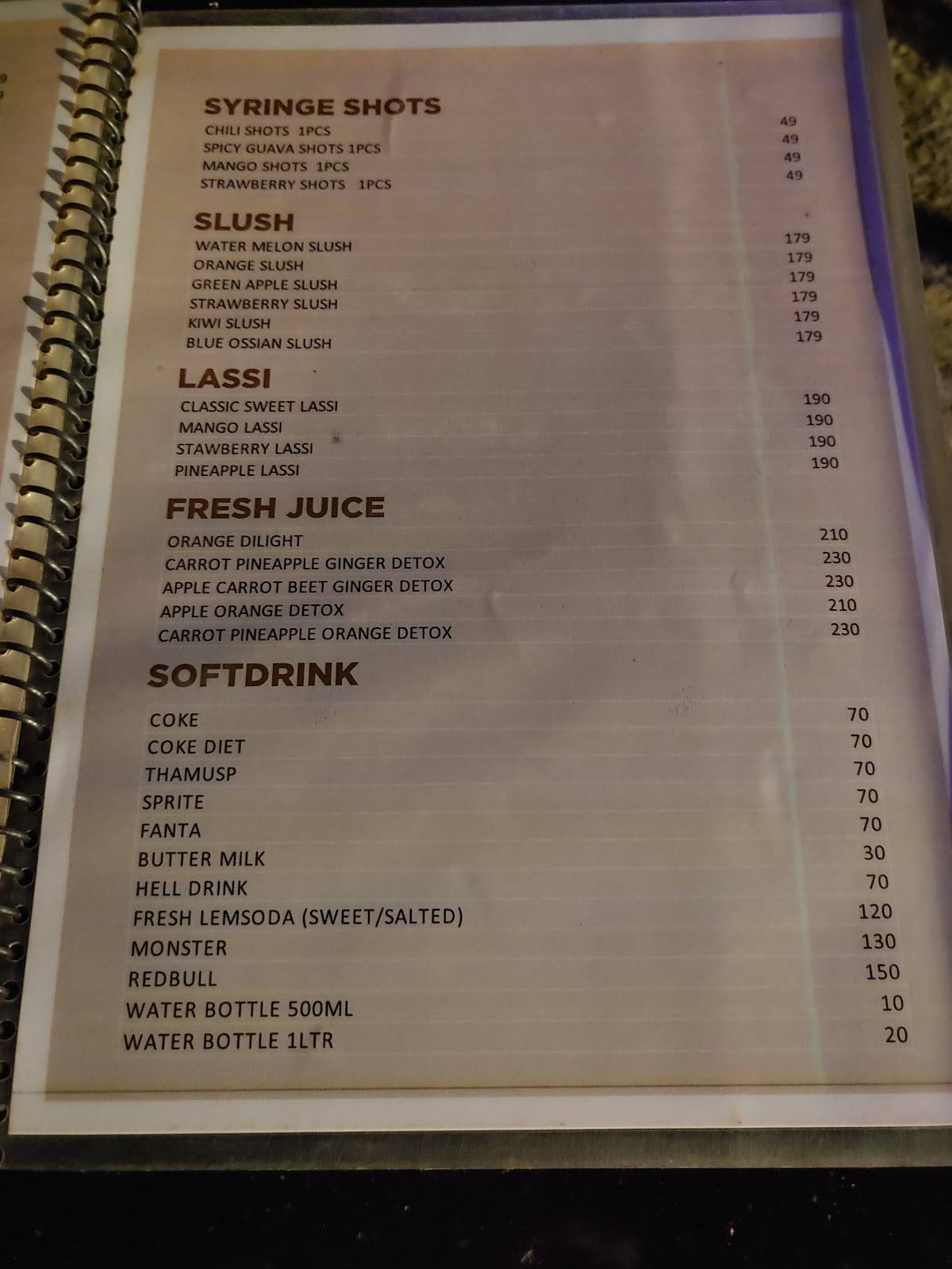 Menu at Hello Heaven Cafe, Ahmedabad
