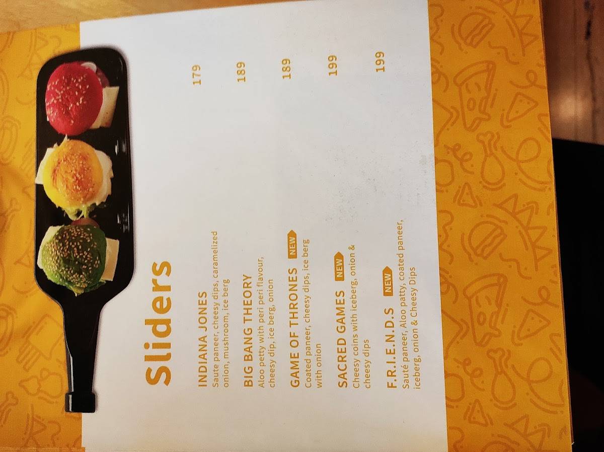 Menu at Xero Degrees, Ahmedabad