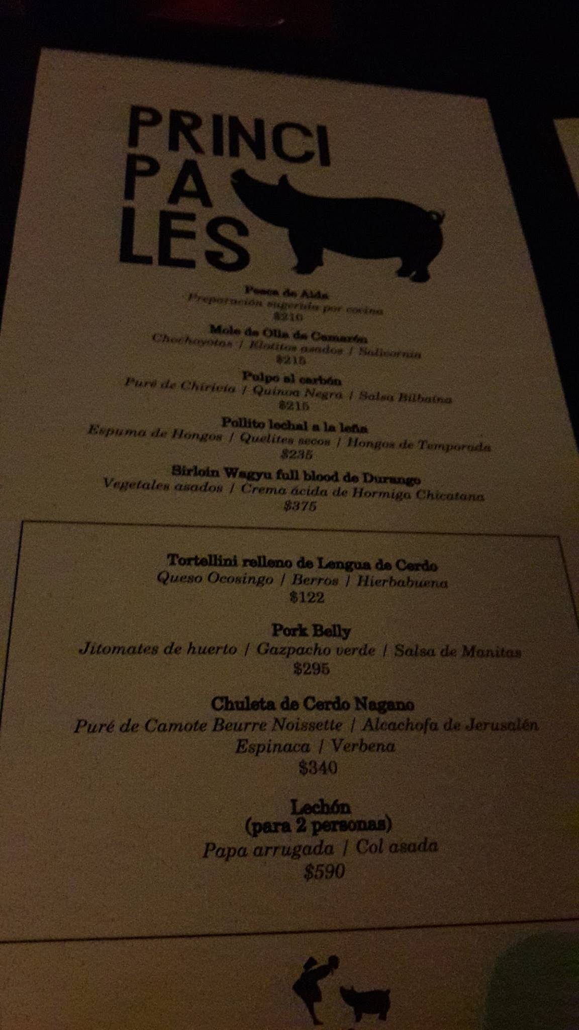 Menu at Aida restaurant, Ciudad López Mateos, Av Sonora 176
