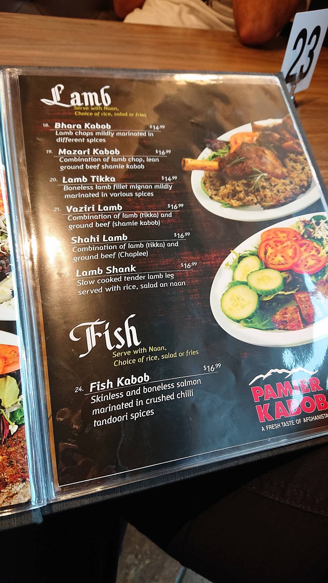Menu at Al Fakher Restaurant and Shisha Lounge, Mississauga