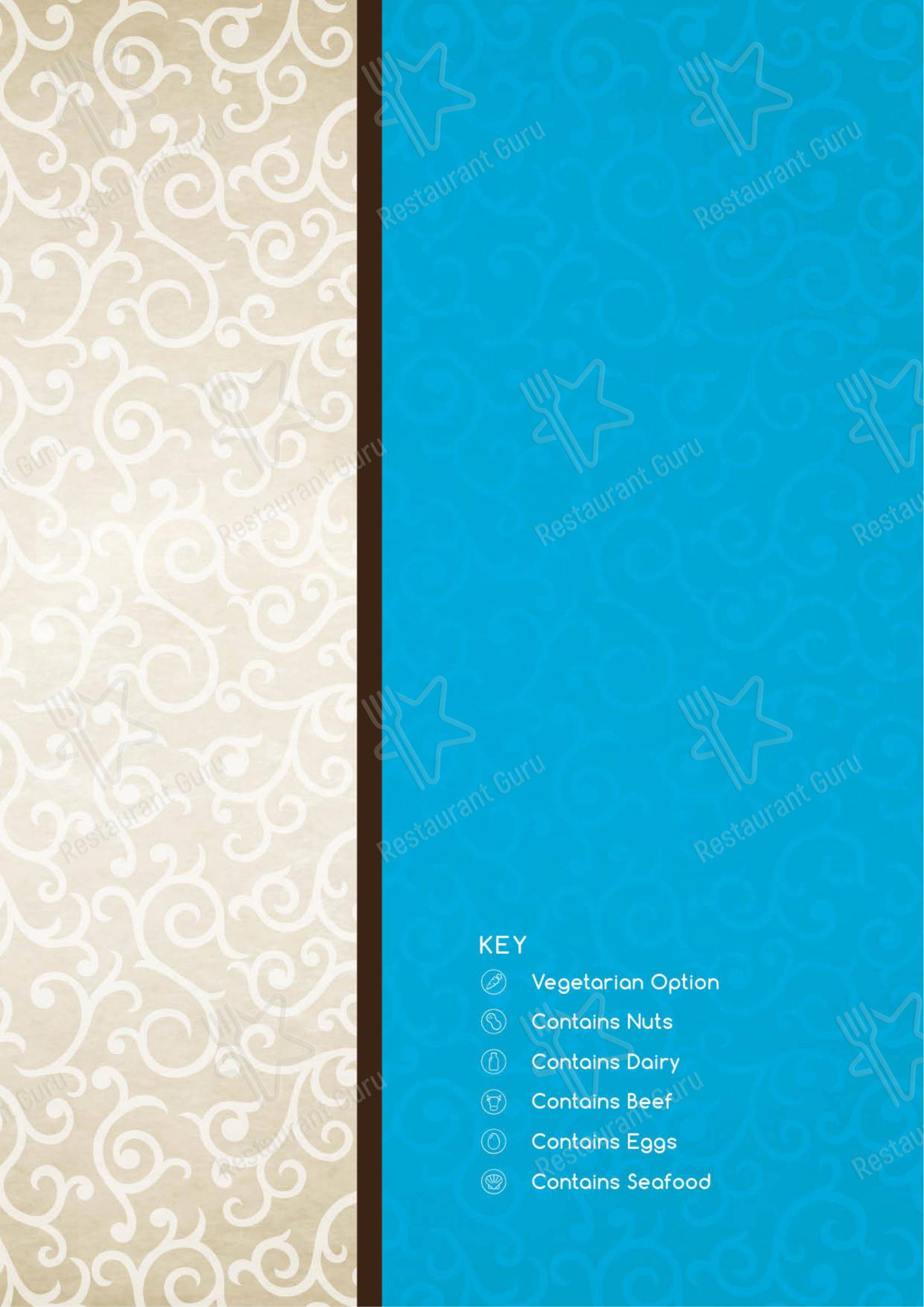 Menu at Al Khal Egyptian Restaurant, Cairo