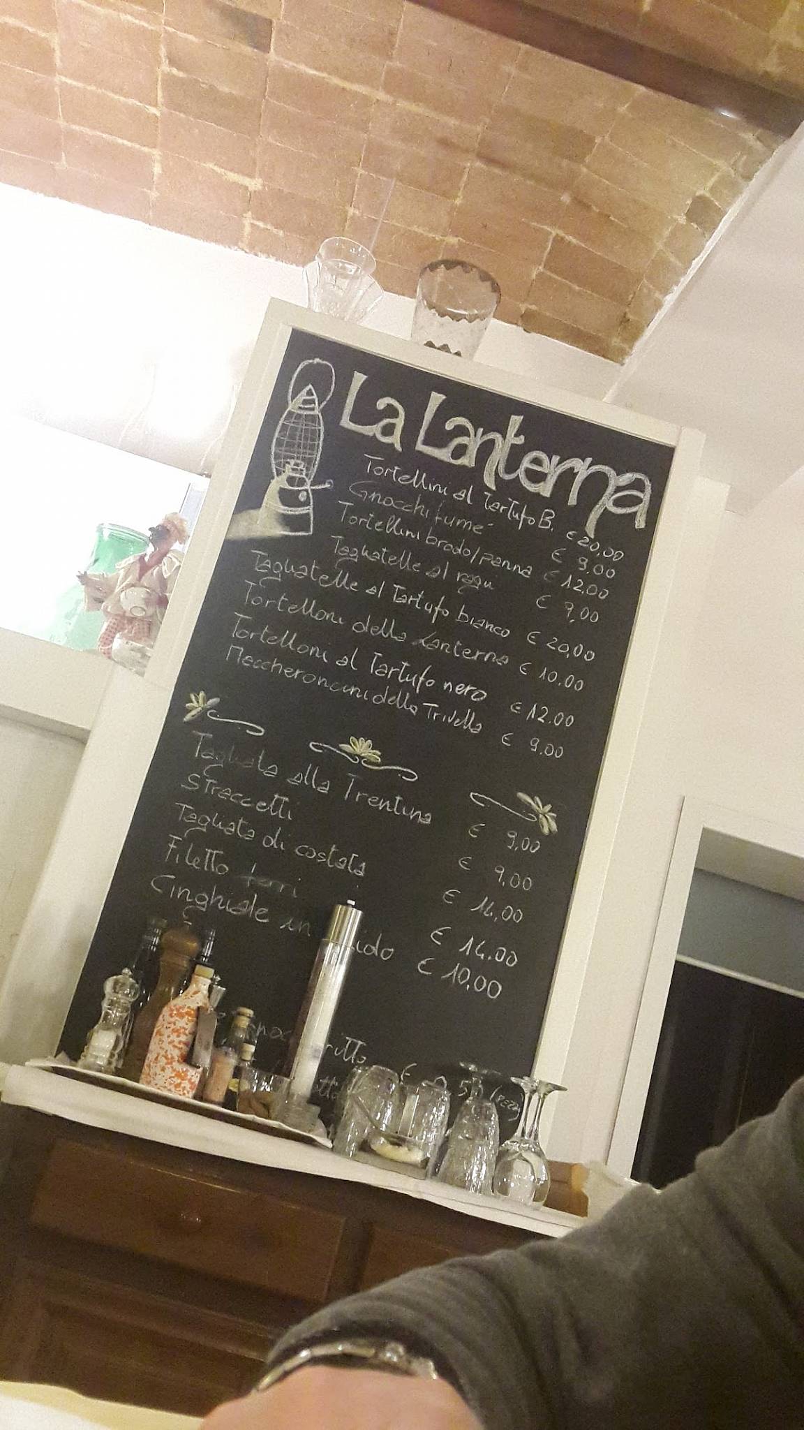 Menu da Albergo Ristorante La Lanterna, Guiglia