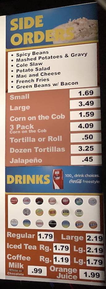 Menu at Golden Pride BBQ, Albuquerque, Central Ave NW