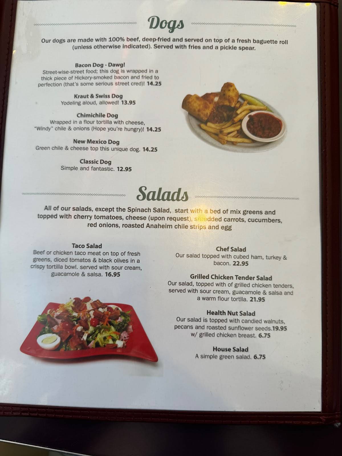 Menu at Owl Cafe, Albuquerque, 800 Eubank Blvd NE