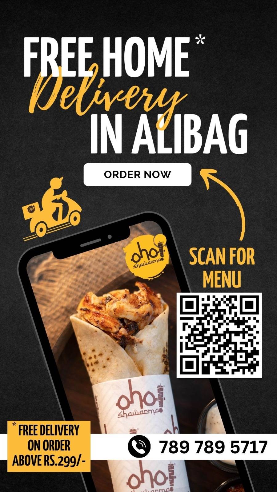 Menu at Oho Shawarma Alibag, Alibag