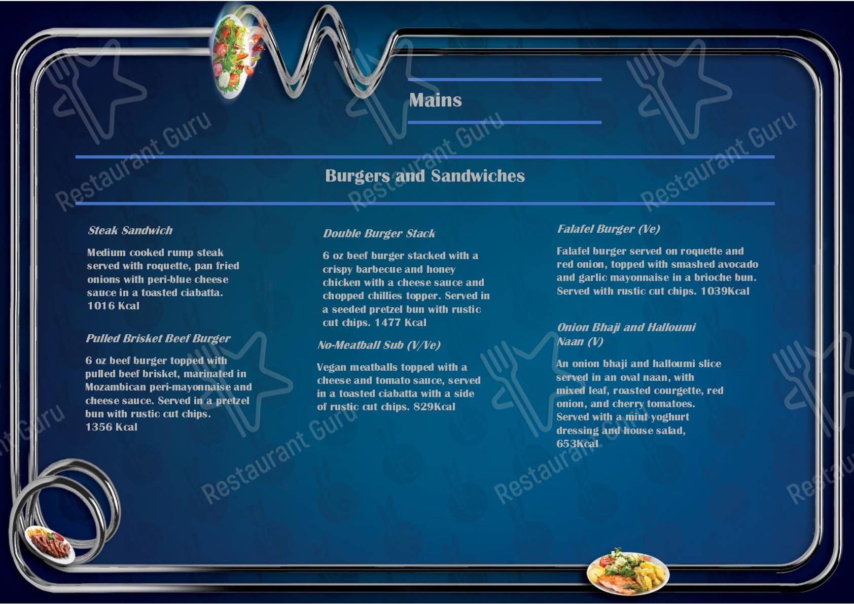 Menu at Alton Towers Resort - The Rollercoaster Restaurant, Alton ...
