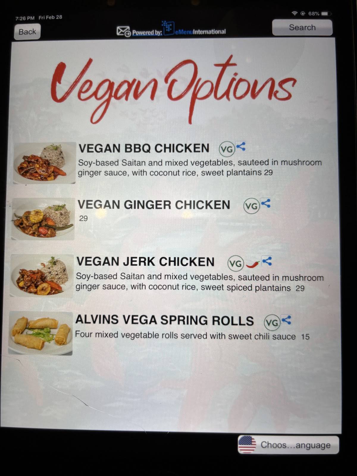 Menu at Alvin & Friends restaurant, New Rochelle