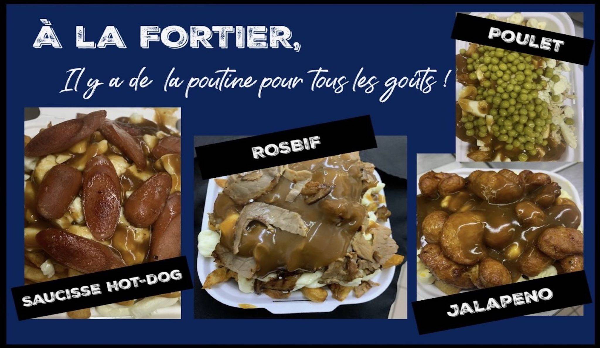 Menu au Cantine Fortier restaurant, Amqui