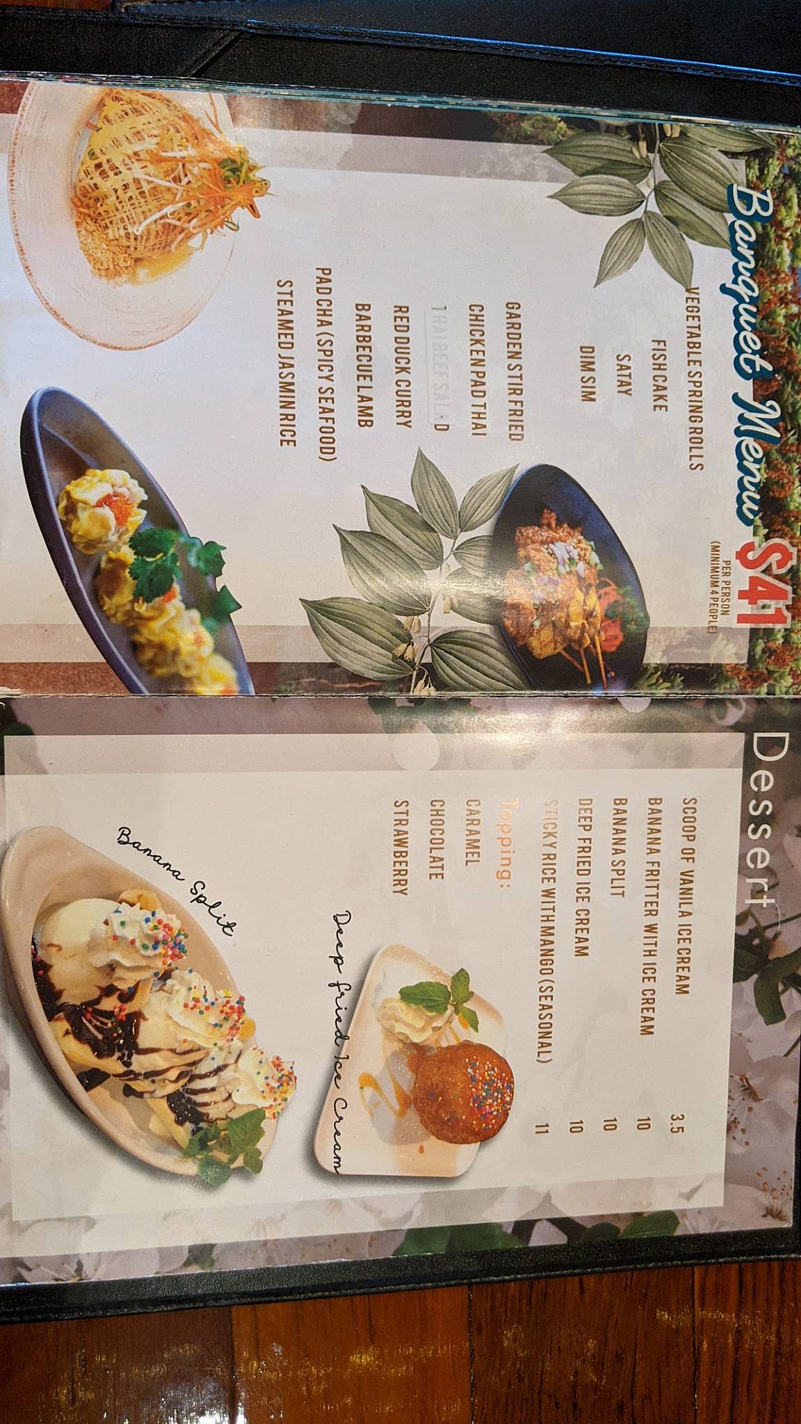 Menu at Andaman Thai Restaurant, Shellharbour