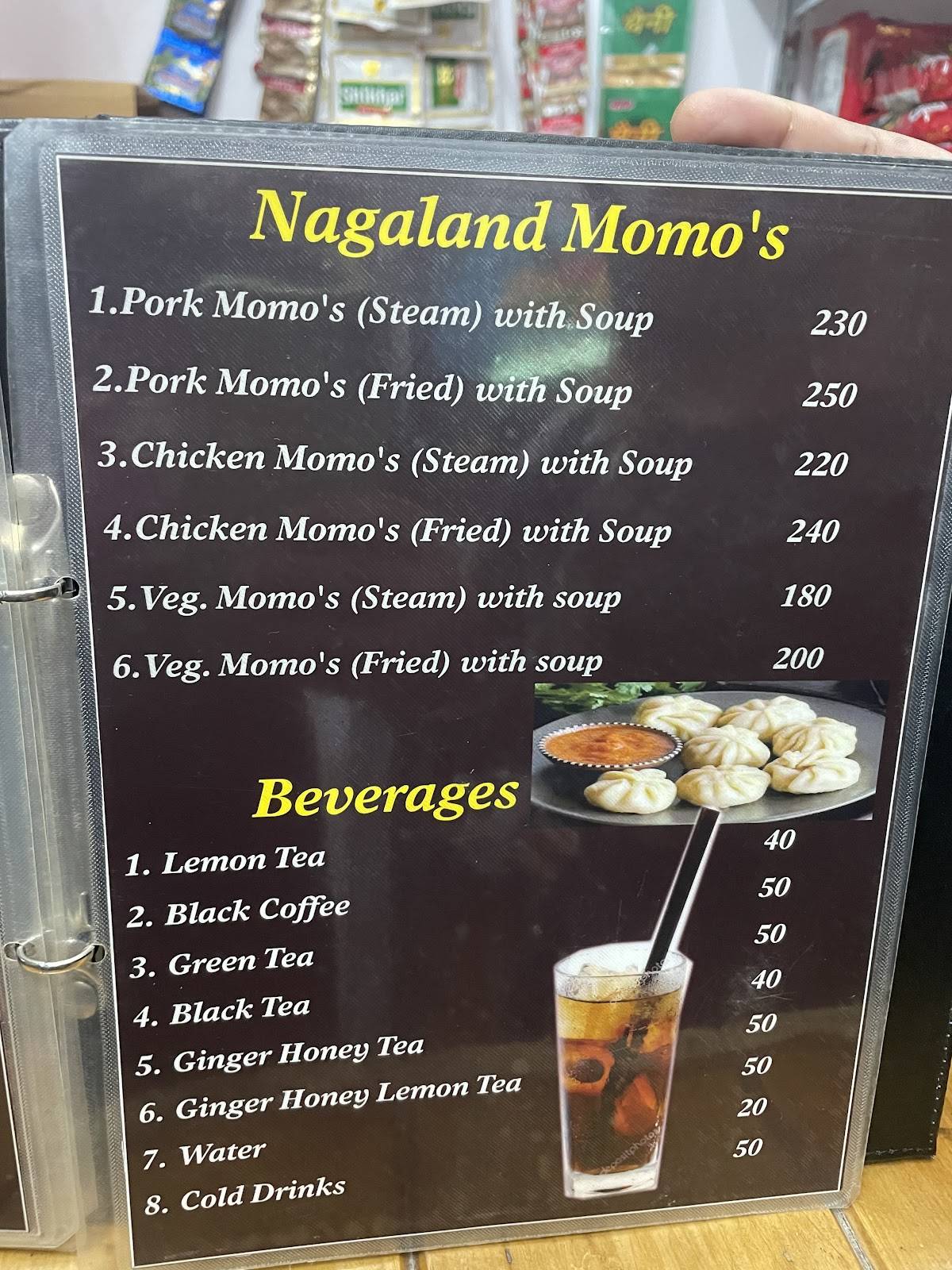 Menu at Angami Naga Kitchen, New Delhi