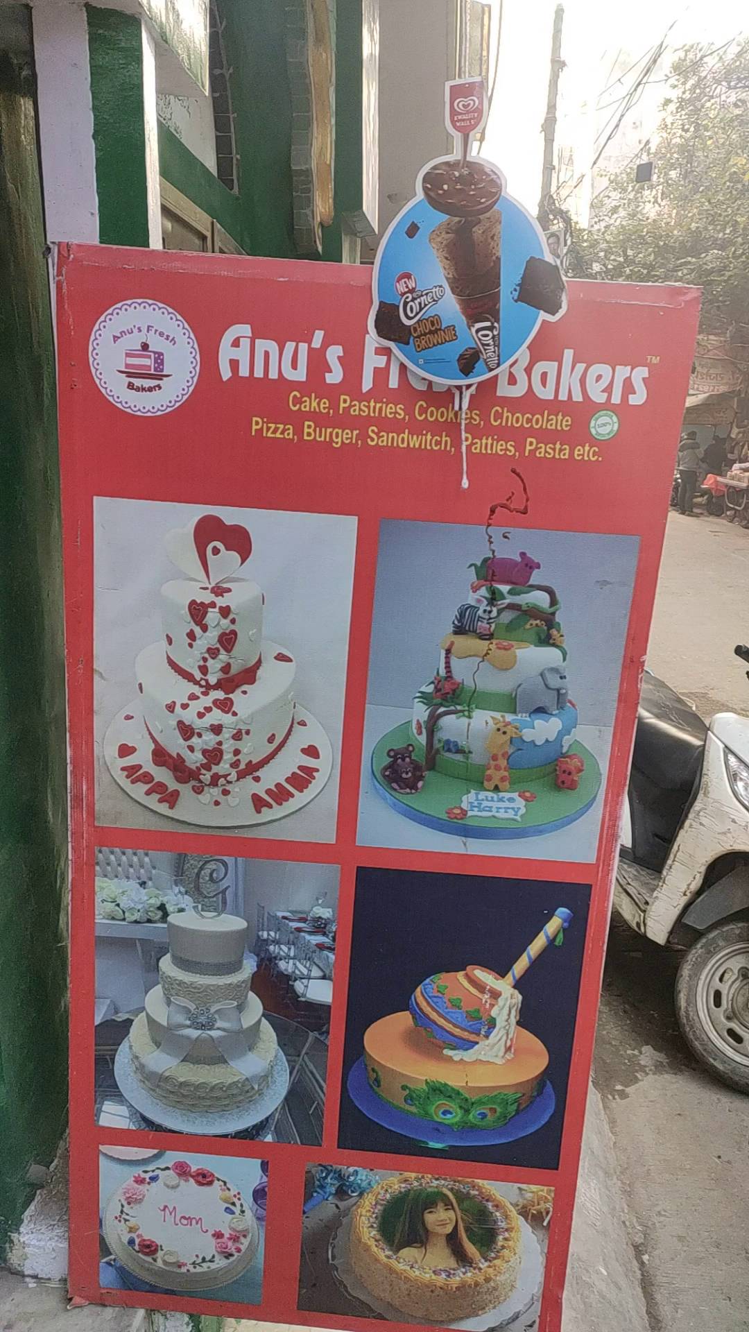 Menu at Anu Fresh Bakers, New Delhi