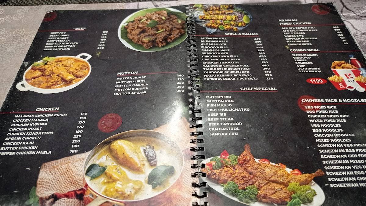 Menu at Arabian Delight Stadium Palakkad, Palakkad