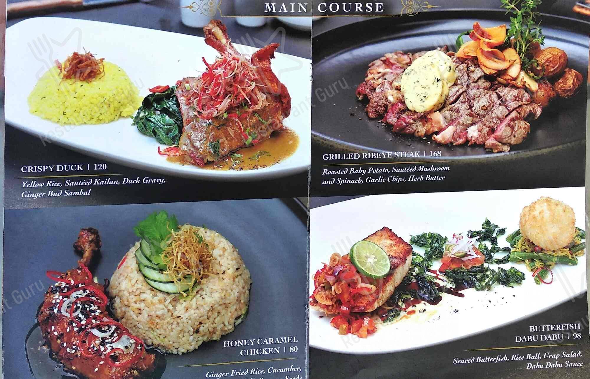 Menu at Arang Sate Bar, Ubud, Jalan Raya Ubud