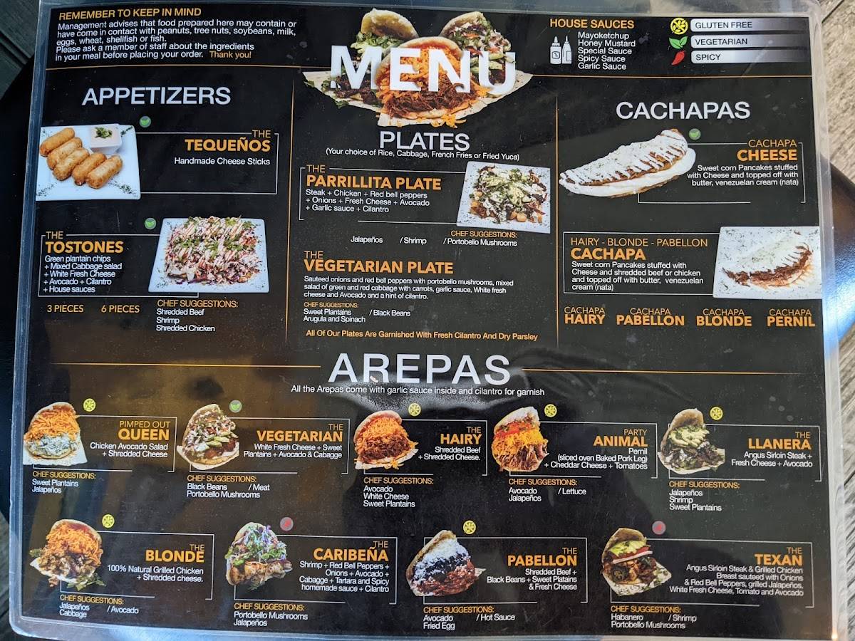 Menu at Arepitas (Round Rock) restaurant, Round Rock