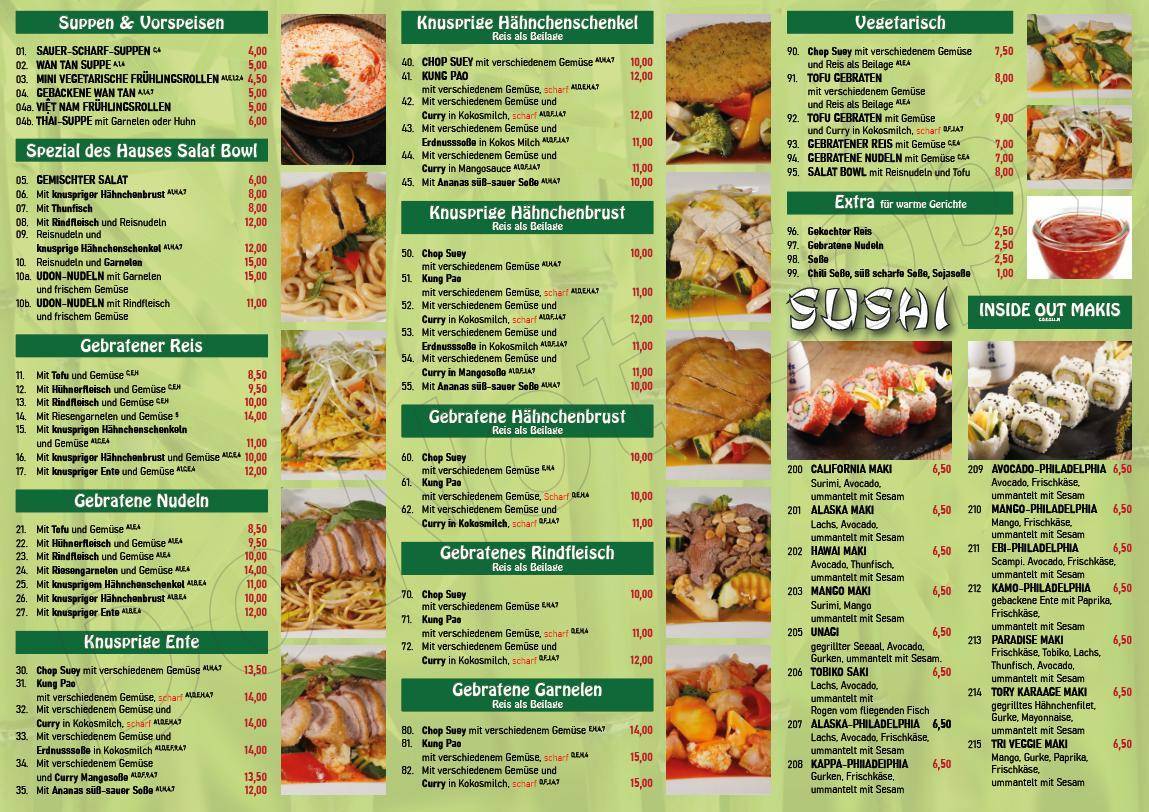 Speisekarte von Asia Le - Asia Spezialitäten restaurant, Laufen