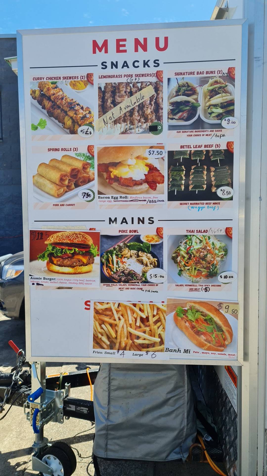 Menu at Asian Snacks, Acacia Ridge
